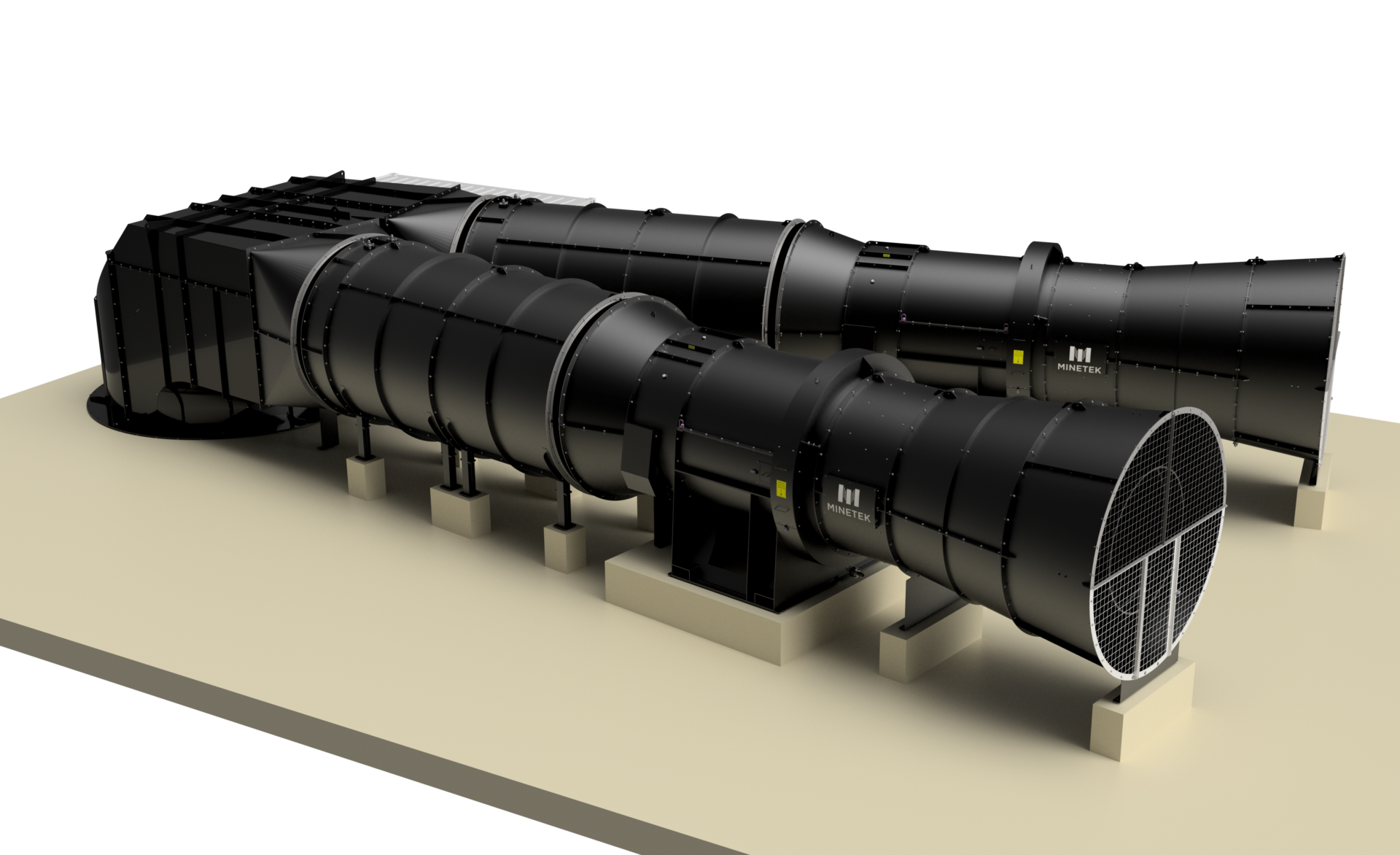Laos PDR Gold and Copper Mine - Primary Ventilation Fans - Minetek