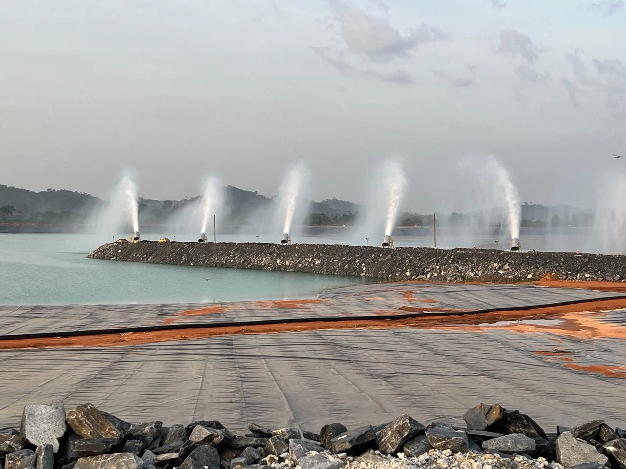 Ghana, West Africa Gold Mine - Water Evaporation Solution - Minetek